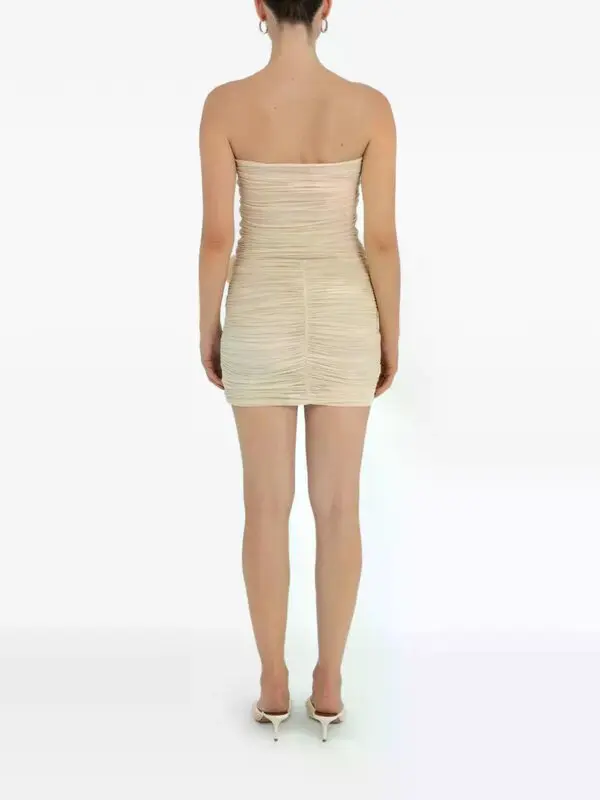 MAYGEL CORONEL Floral-appliqué Ruched Mini Skirt