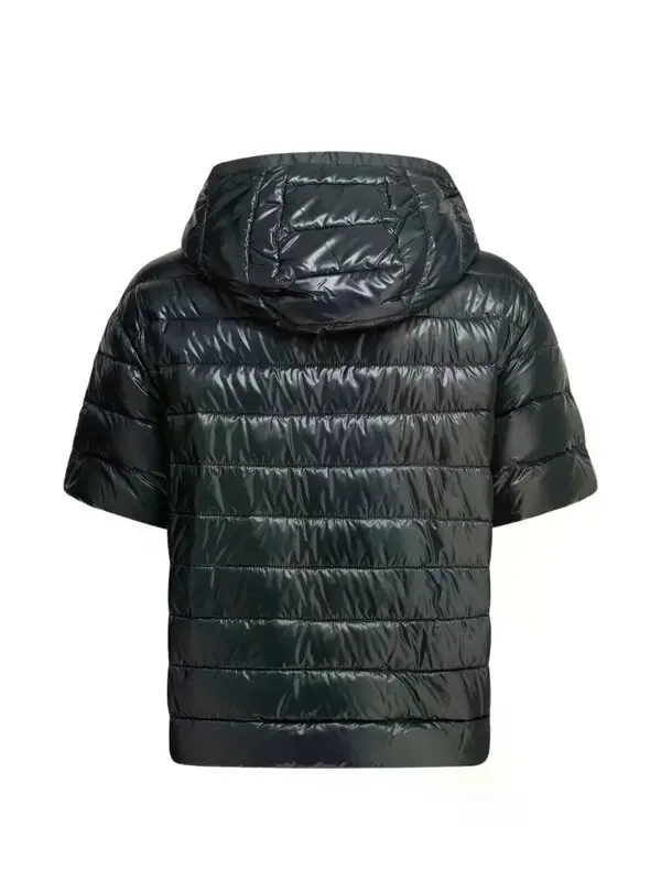 Herno Quilted Hooded Reversible Puffer Jacket - Blue