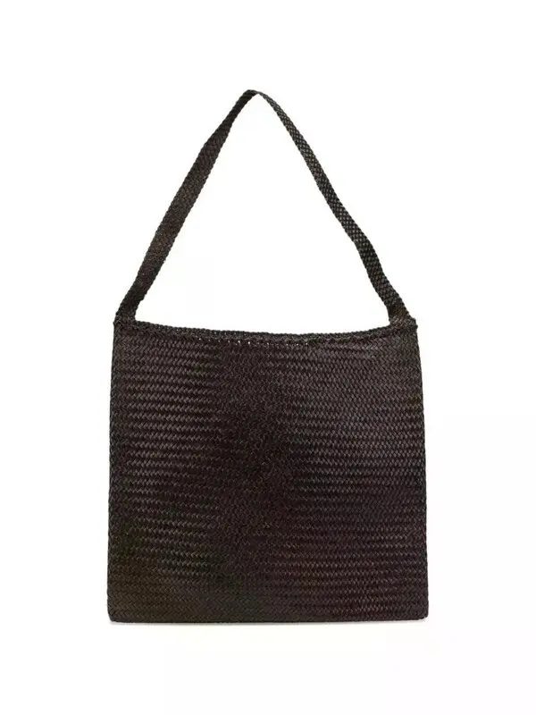 Dragon Diffusion Woven Leather Tote - Brown
