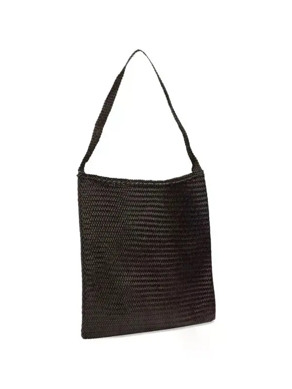 Dragon Diffusion Woven Leather Tote - Brown
