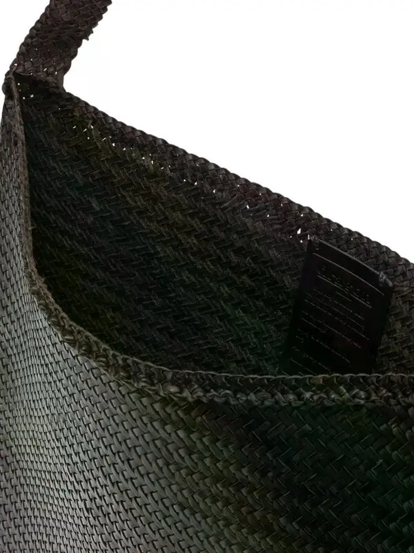 Dragon Diffusion Woven Leather Tote - Brown