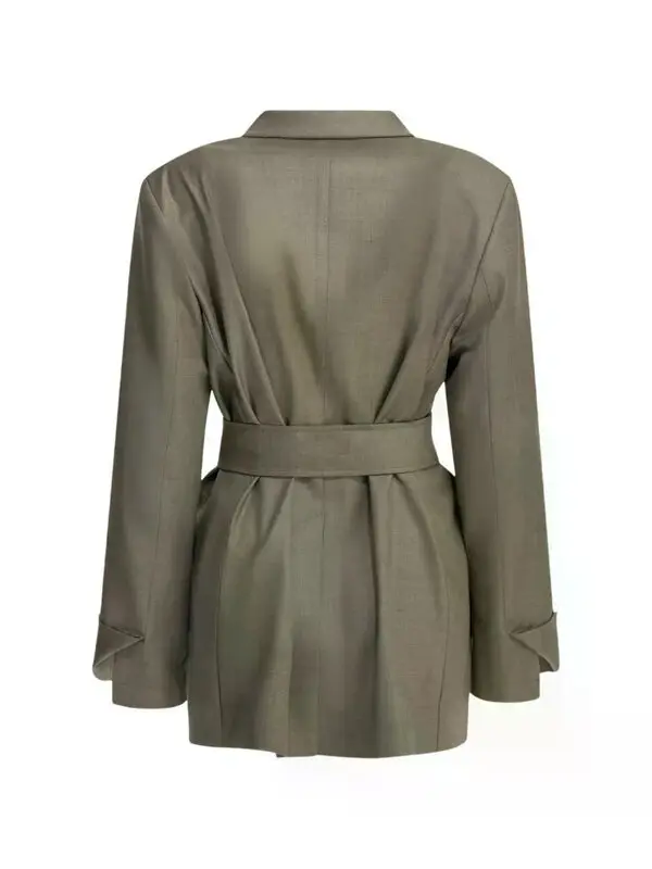 SA SU PHI Belted Double-breasted Coat