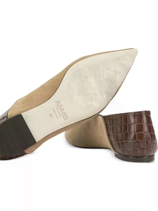AMMB MILANO Leather Ballet Flats