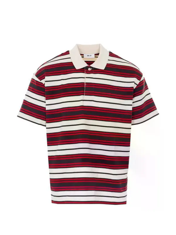 Nn07 Lionel Striped Polo Shirt