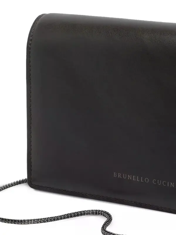 Brunello Cucinelli Leather Chain Wallet