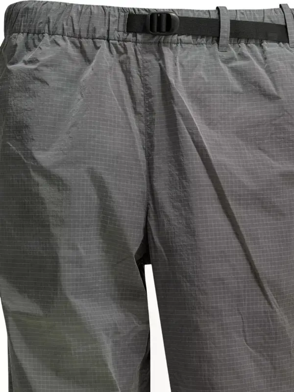 GOLDWIN Grid-pattern Belted Trousers