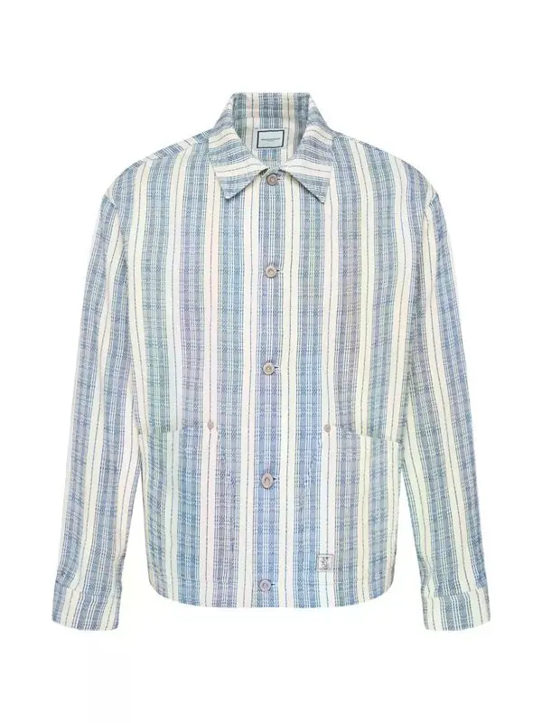 WOOYOUNGMI Stripe-pattern Textured Jacket