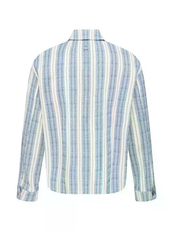 WOOYOUNGMI Stripe-pattern Textured Jacket