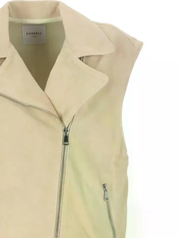 CASTELL Sleeveless Biker Jacket