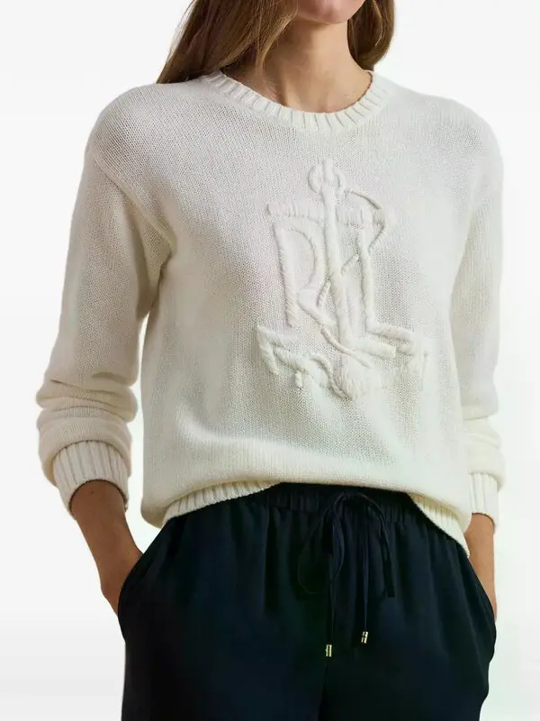 Ralph Lauren Embroidered-logo Cotton Sweater