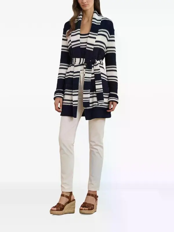 Ralph Lauren Striped Belted Cardigan