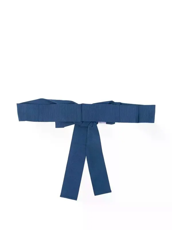 SARA ROKA Grosgrain Ribbon Bow Belt