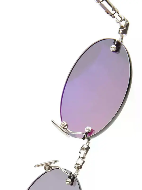 KUBORAUM Frameless Oval Sunglasses