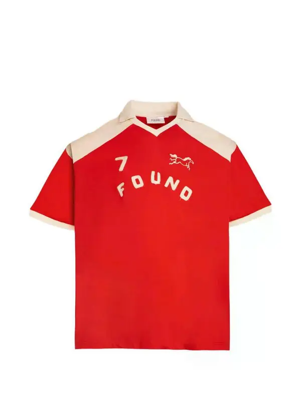 FOUND Logo-detail Short-sleeve T-shirt - Red