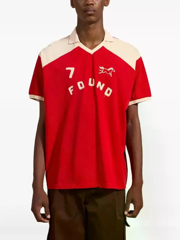 FOUND Logo-detail Short-sleeve T-shirt - Red