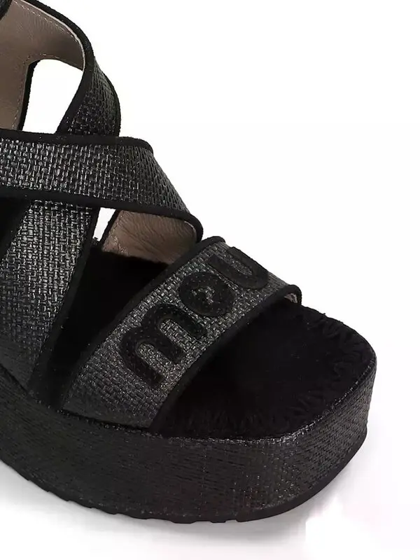Mou Cross-strap Buckled Platform Sandals