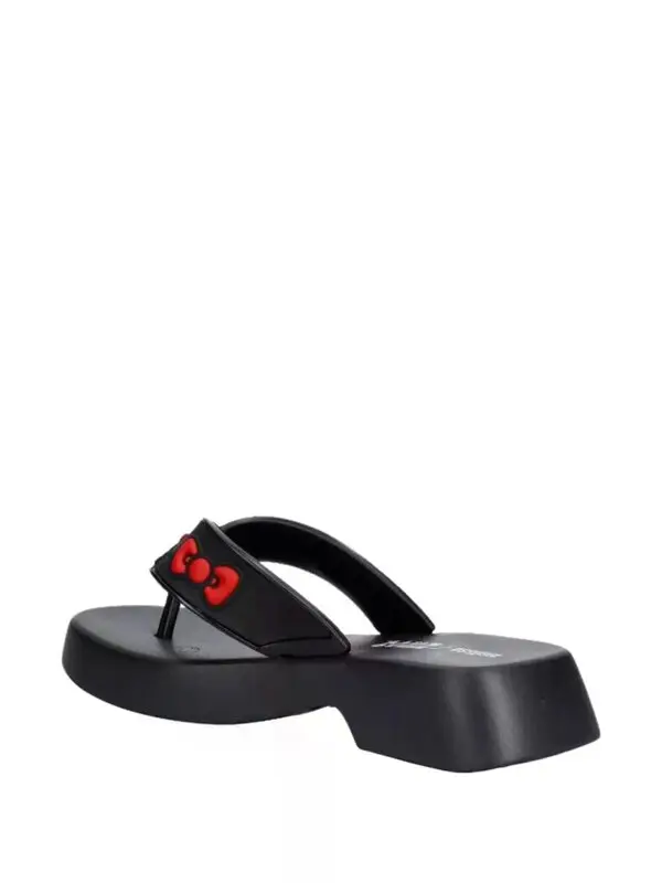 Melissa X Hello Kitty Flatform Sandals - Black