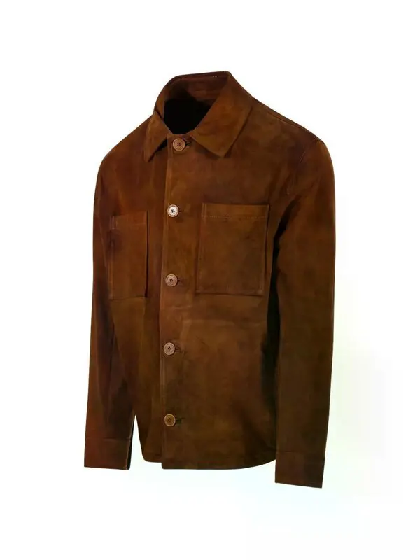 SALVATORE SANTORO Suede Patch-pocket Jacket