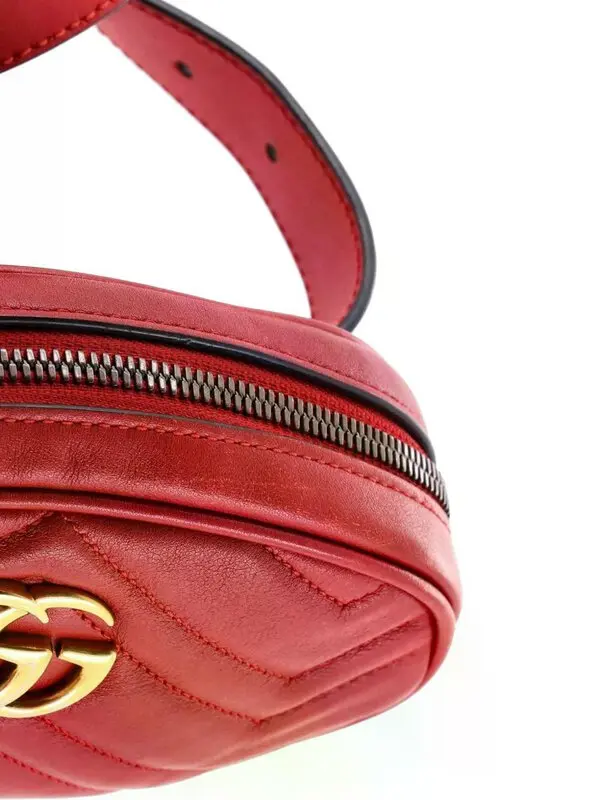 Gucci Gg Marmont Matelasse Leather Belt Bag