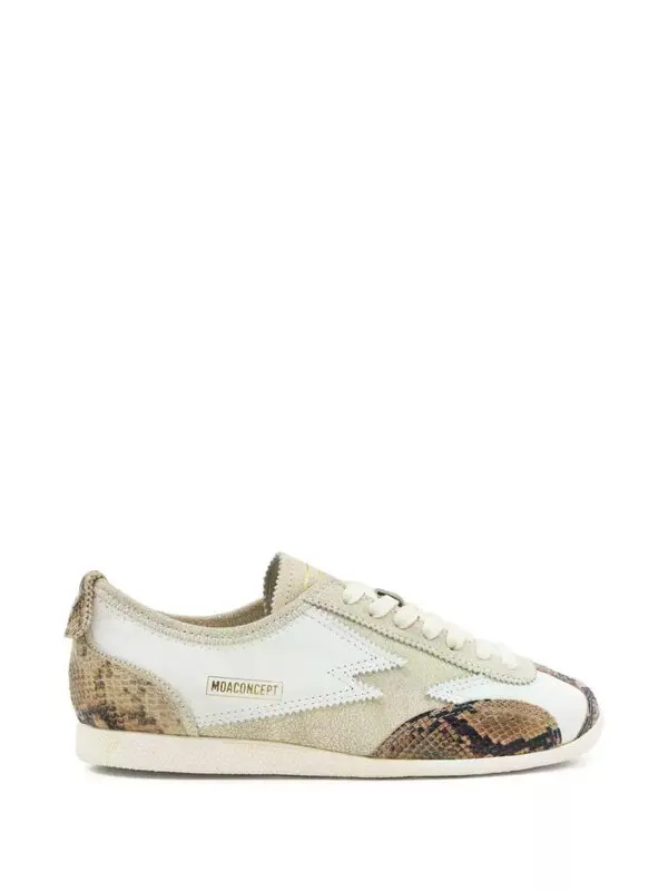 MOA CONCEPT Ikigai Snake-effect Panelled Sneakers