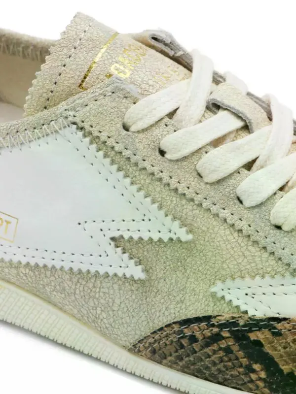 MOA CONCEPT Ikigai Snake-effect Panelled Sneakers