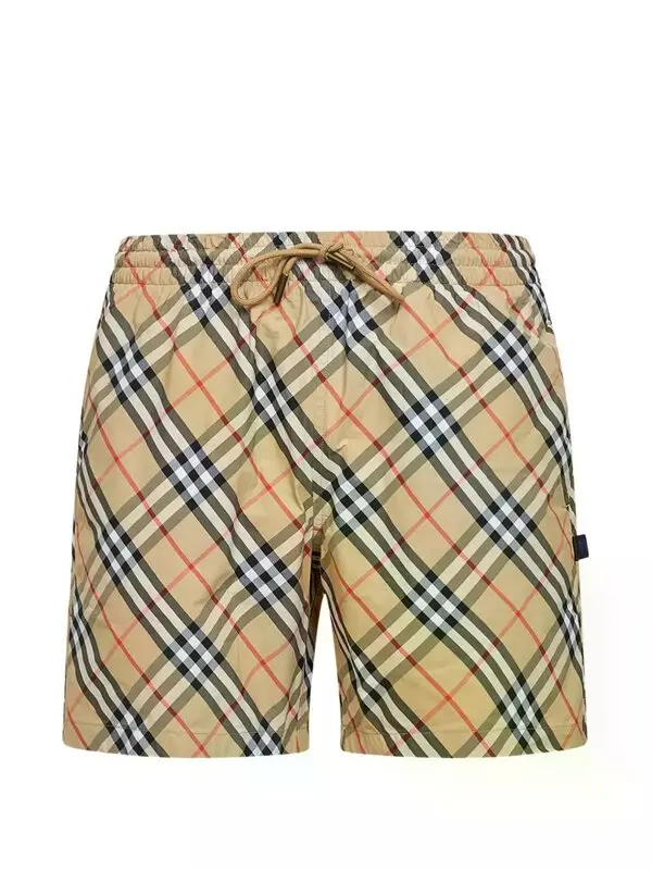 Burberry Check-pattern Swim Shorts