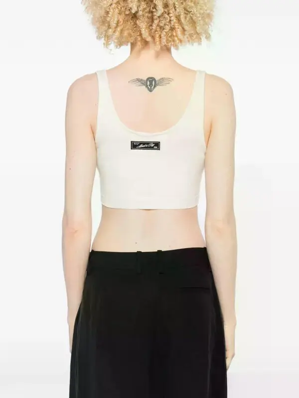 Erika Cavallini Ribbed Knit Crop Top