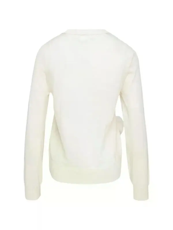 Comme Des Garçons Floral-appliqué Sweater