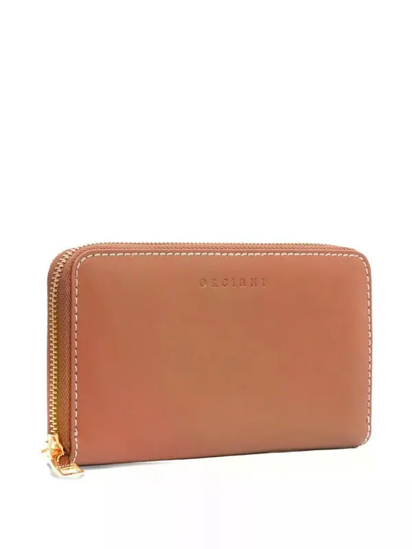 Orciani Logo-debossed Leather Wallet - Brown