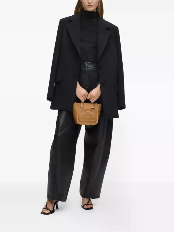 Karl Lagerfeld Leather Logo-print Mini Tote Bag