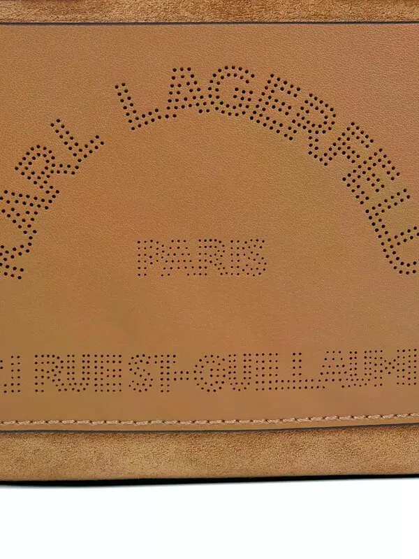 Karl Lagerfeld Leather Logo-print Mini Tote Bag