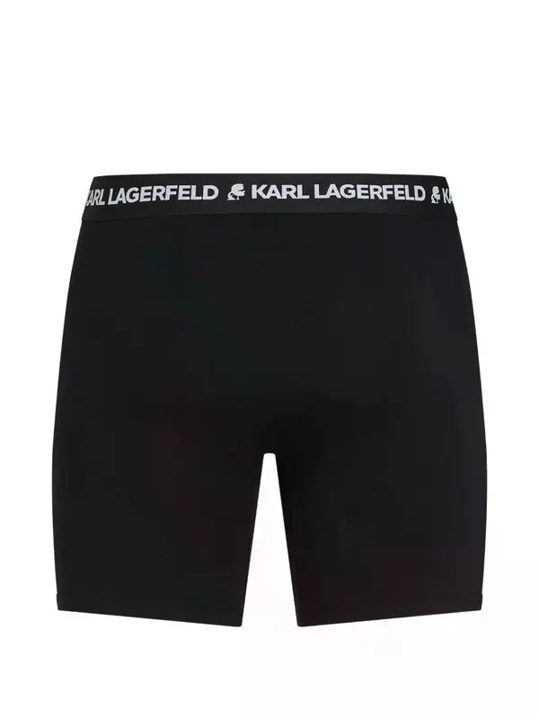 Karl Lagerfeld Logo-waistband Boxers - Grey