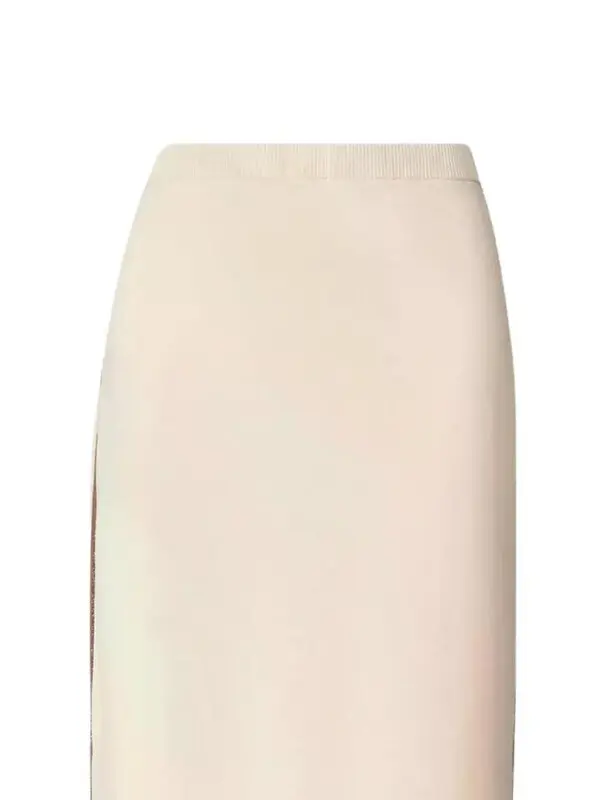 Fabiana Filippi Contrast Trim Pencil Skirt - Neutrals