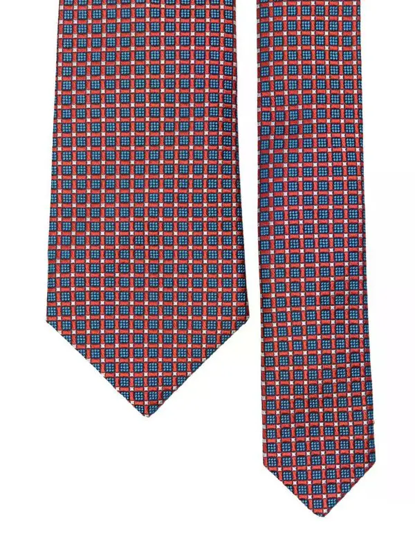 Kiton Geometric-print Neck Tie
