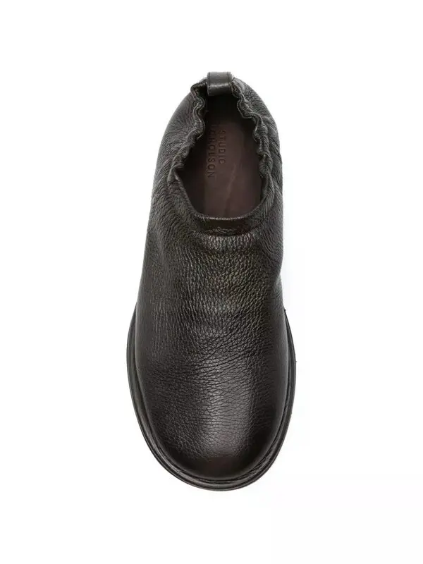 Studio Nicholson Korine Elasticated Leather Loafers - Brown
