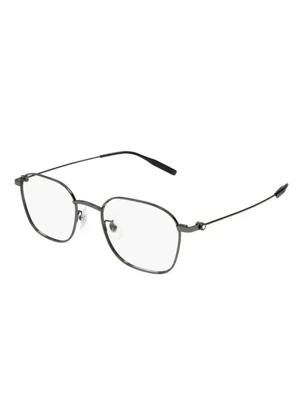 MONT BLANC EYEWEAR Gunmetal Square Frame Glasses
