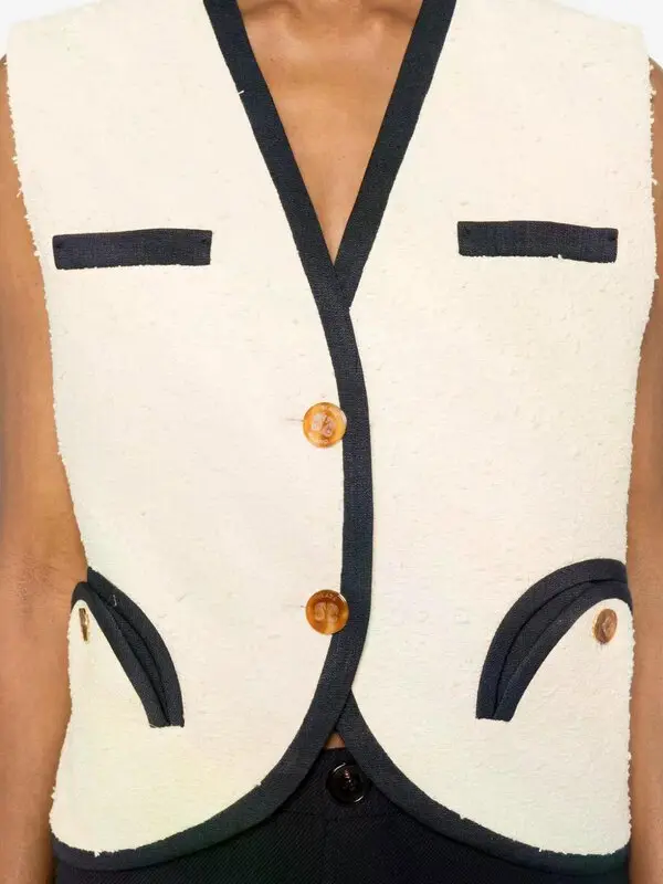 BLAZÉ MILANO Contrast-trim Waistcoat