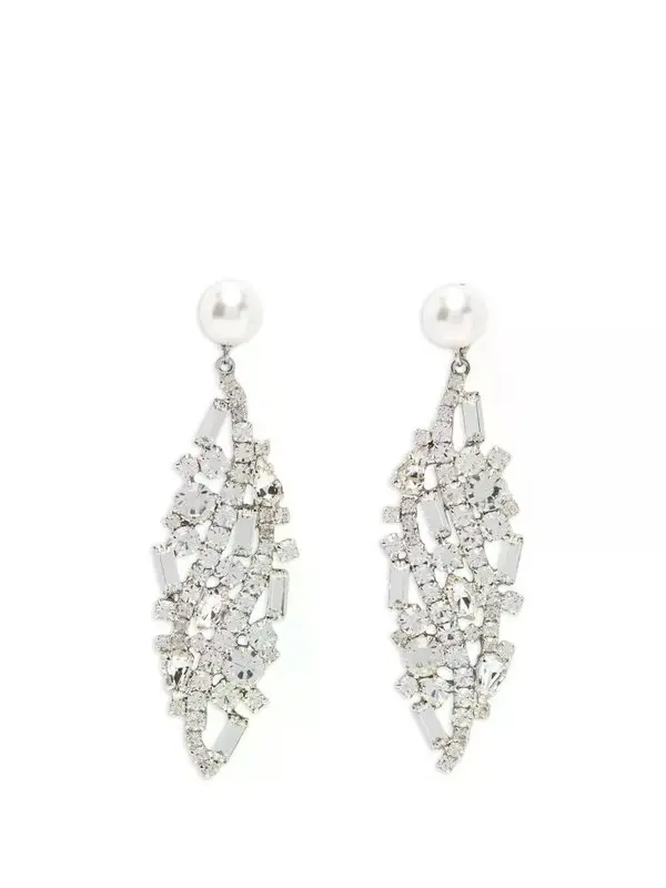 Magda Butrym Crystal-embellished Earrings - Silver
