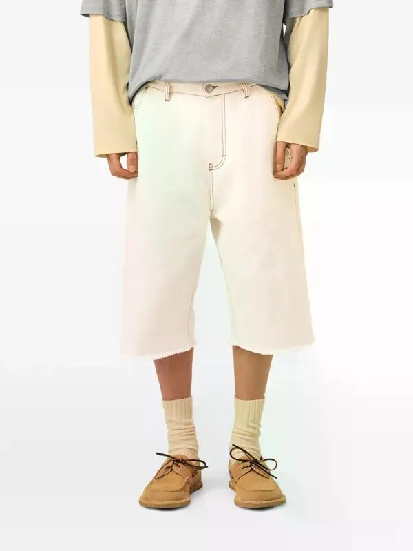 AMI Paris Cotton Wide-fit Shorts