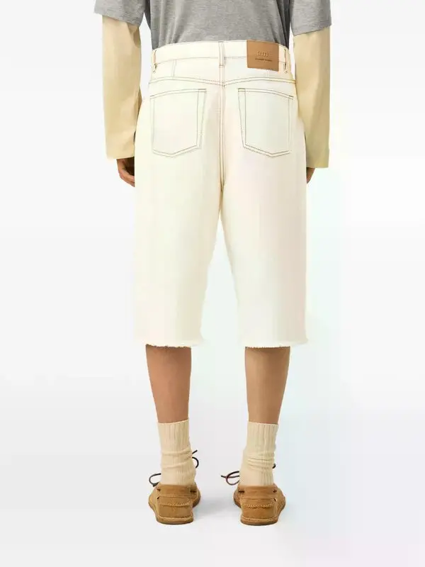 AMI Paris Cotton Wide-fit Shorts