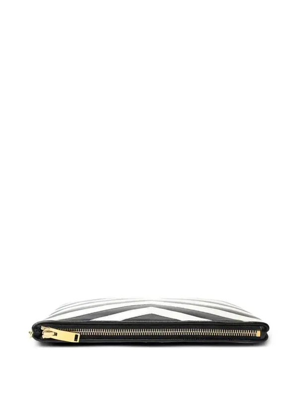 Saint Laurent Cassandre Chevron Print Pouch