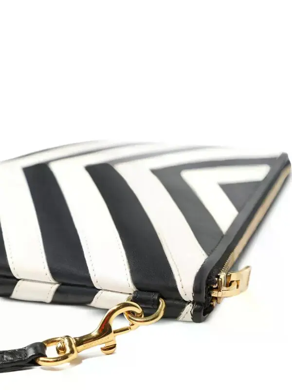 Saint Laurent Cassandre Chevron Print Pouch