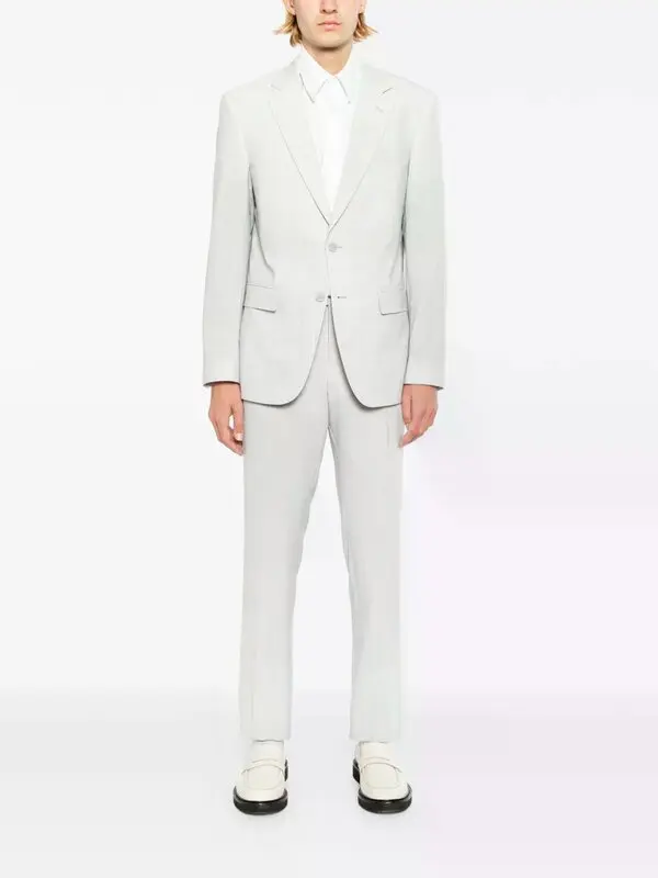 BOSS Patterned Single-breasted Suit - Grey