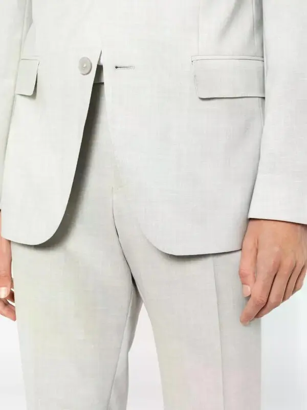 BOSS Patterned Single-breasted Suit - Grey