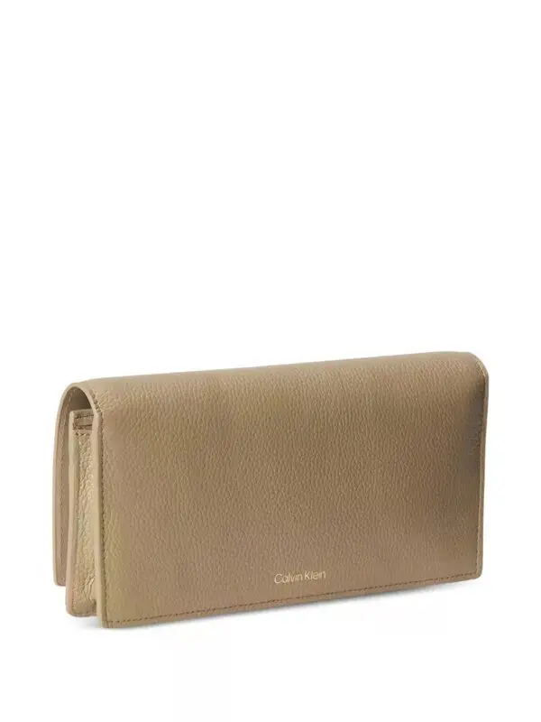 Calvin Klein Logo-plaque Grained Wallet