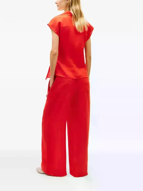 Tommy Hilfiger Tie-fastening Blouse - Red