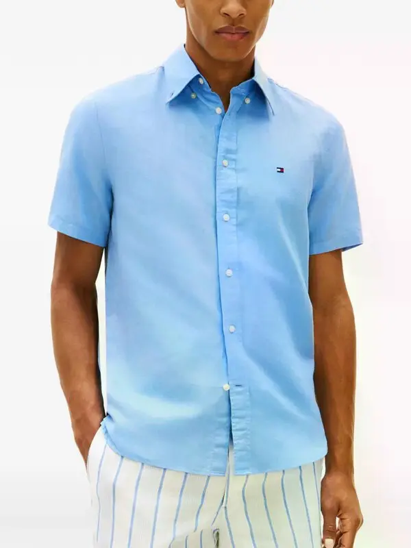 Tommy Hilfiger Button-down Short-sleeve Cotton Shirt