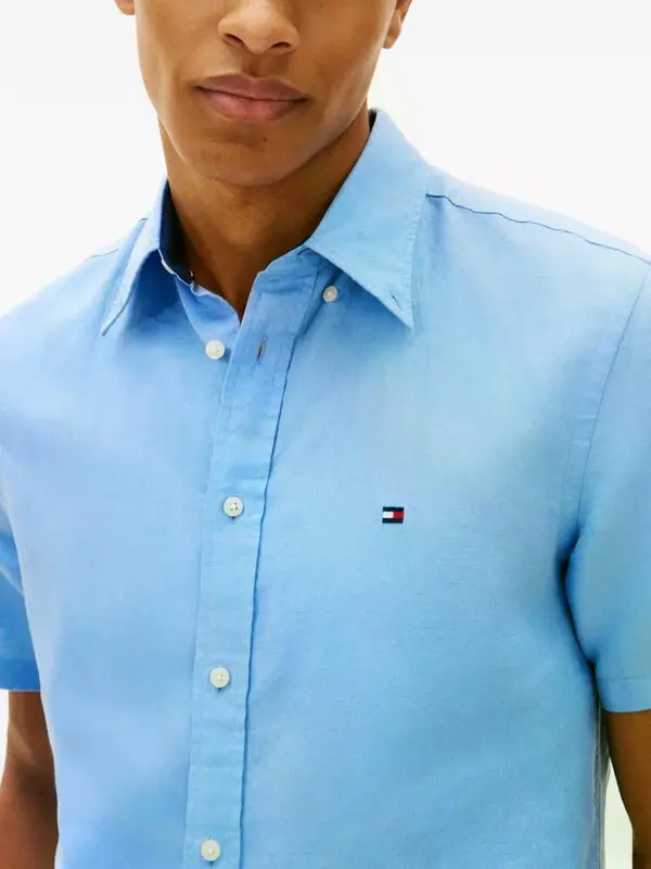 Tommy Hilfiger Button-down Short-sleeve Cotton Shirt