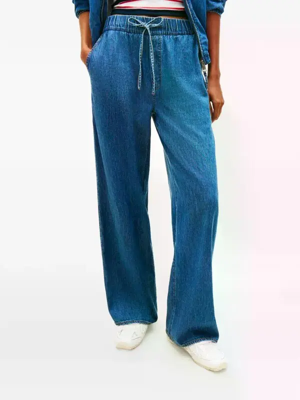 Tommy Hilfiger Drawstring-fastening Wide Leg Jeans