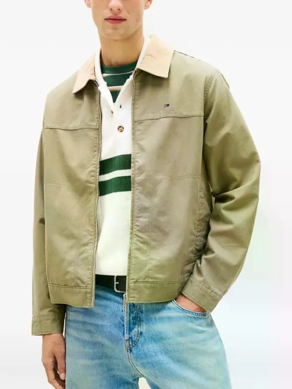 Tommy Hilfiger Corduroy-collar Logo-patch Jacket